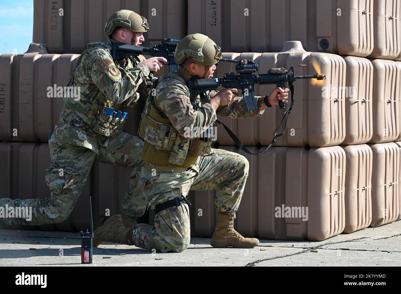 Airmen from the 92nd Security Forces Squadron participate in Combat ...
