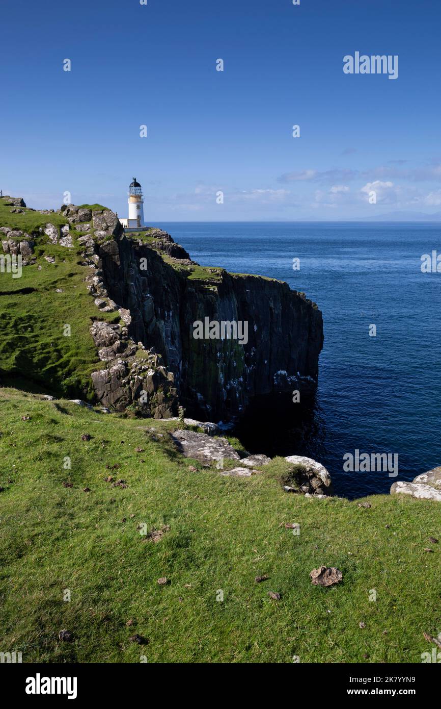Neist Point Lighthouse on the Isle of Skye in Scotland Stock Photo - Alamy