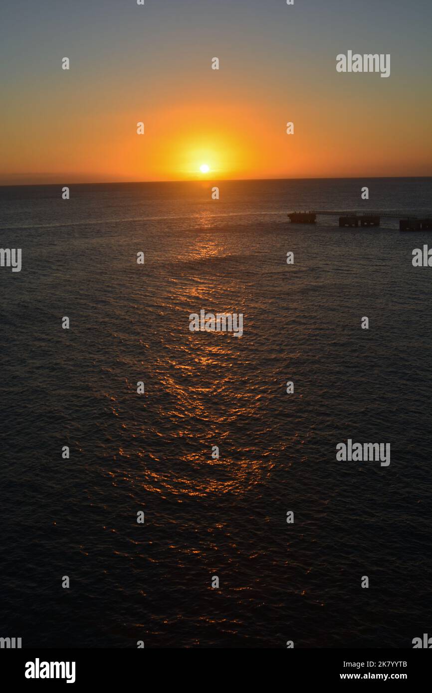 Sunrise over the Ocean Stock Photo - Alamy