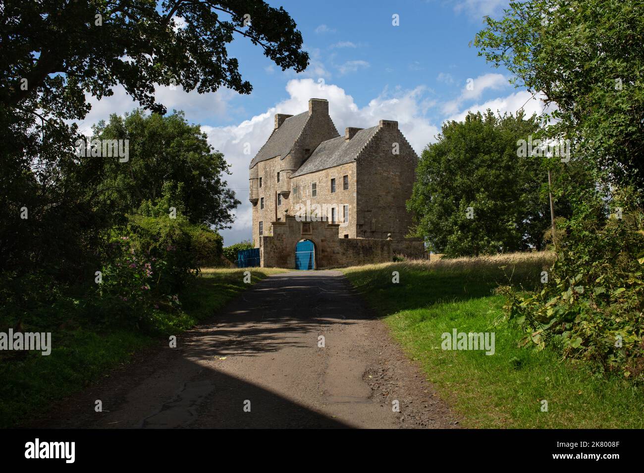 Scottish Castle Midhope in Edinburgh. Localization of the television ...