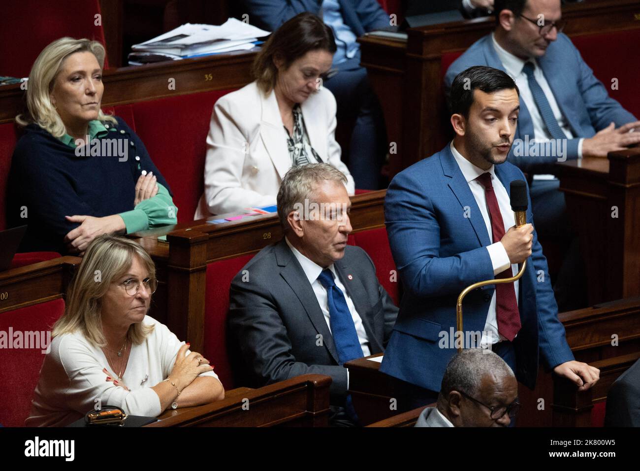 Member of parliament of French far right party Rassemblement National ...