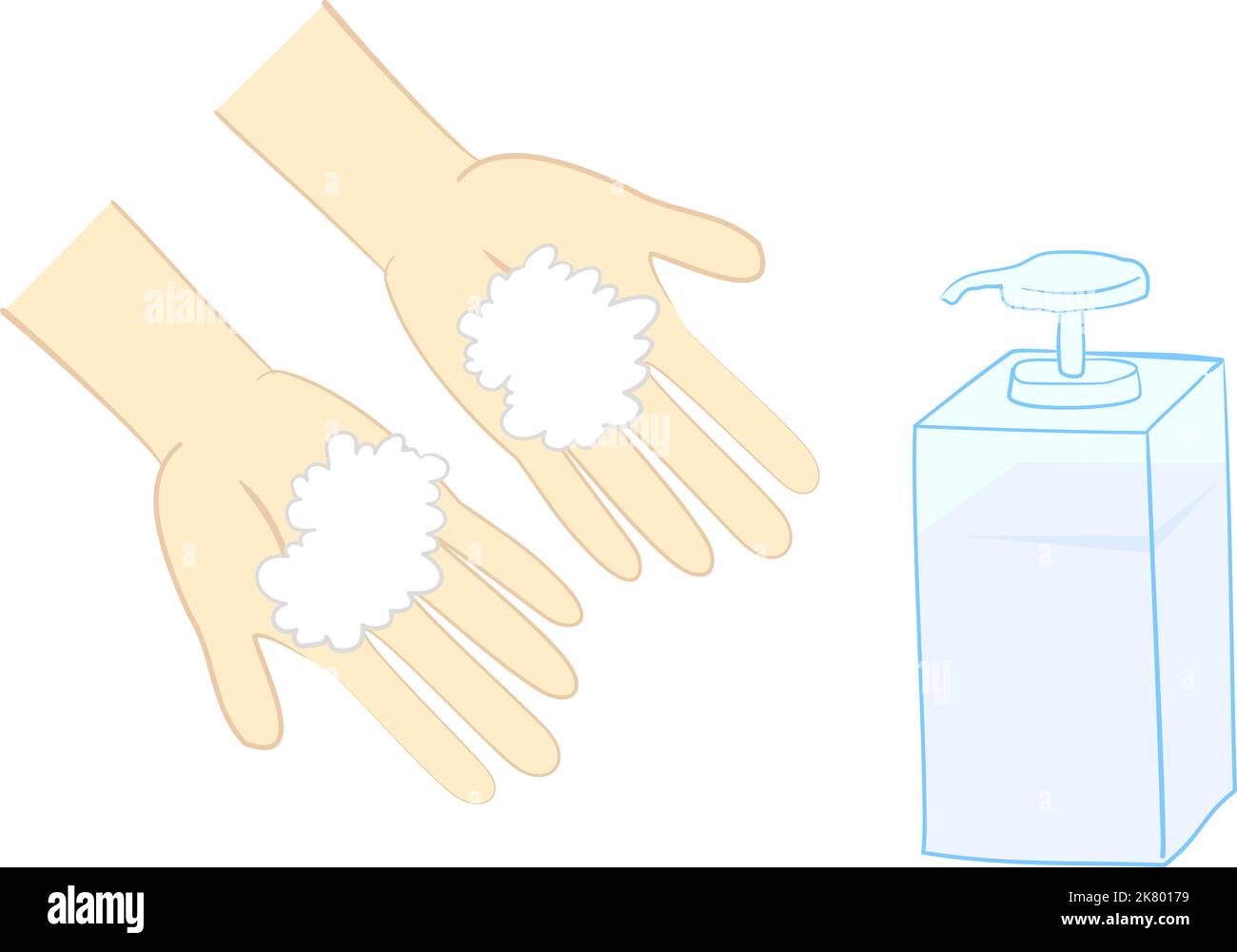 Illustration of washing hands with hand soap Stock Vector Image & Art ...
