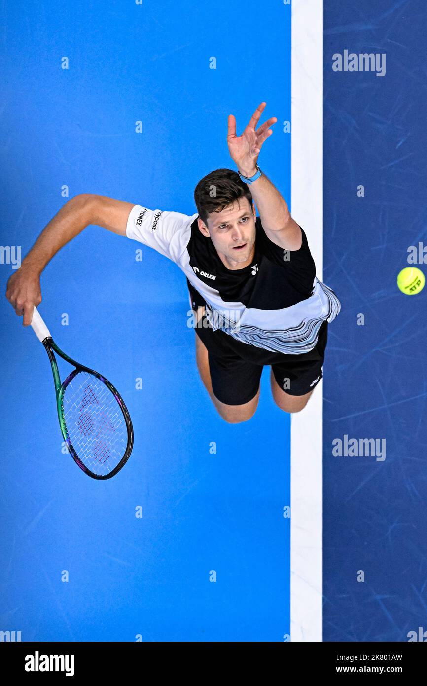 Antwerp, Belgium. 19th Oct, 2022. Polish Hubert Hurkacz pictured in ...