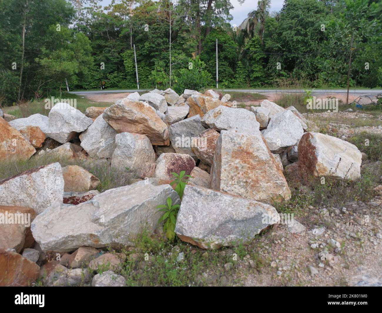environment scene around the quarry area Stock Photo - Alamy