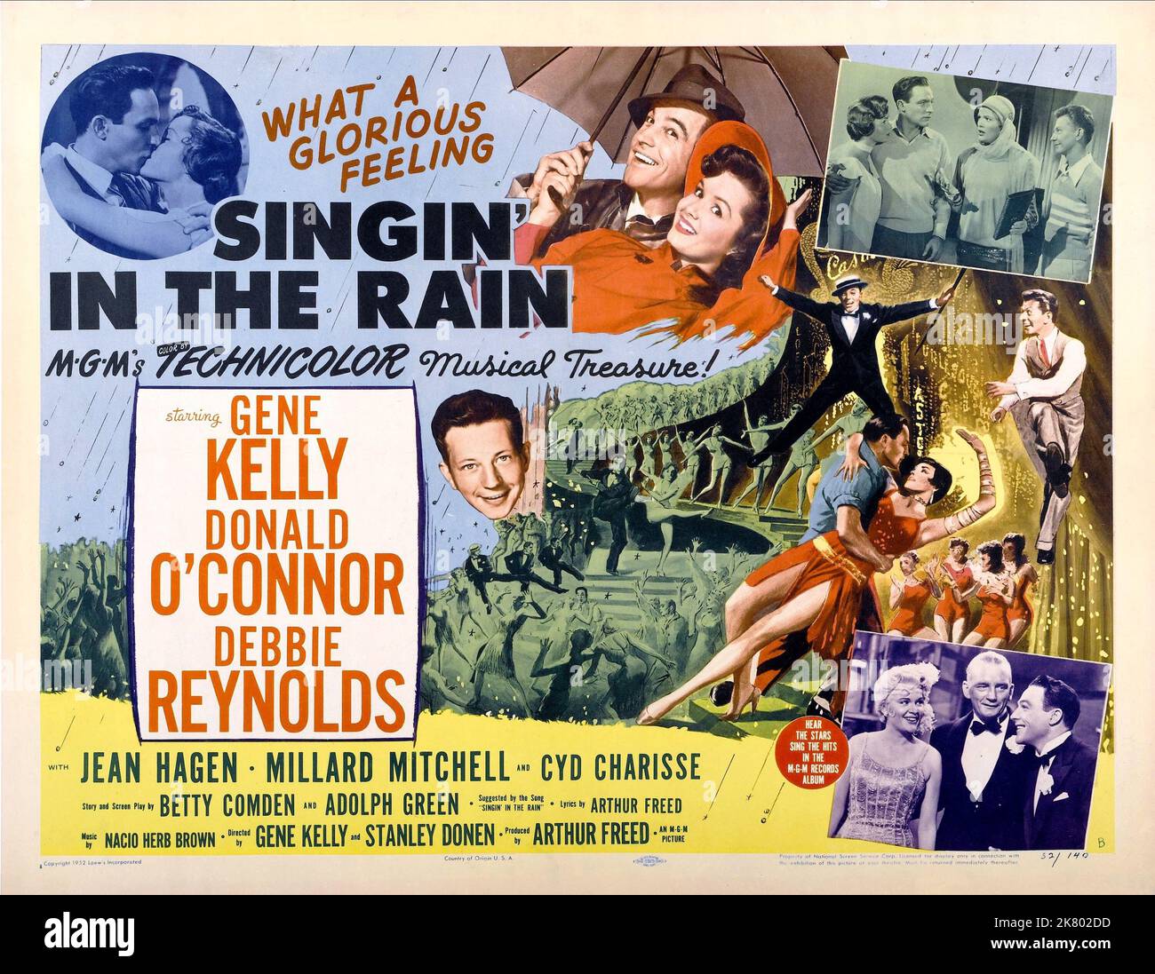 Gene Kelly & Debbie Reynolds Poster Film: Singin' In The Rain: Singing ...