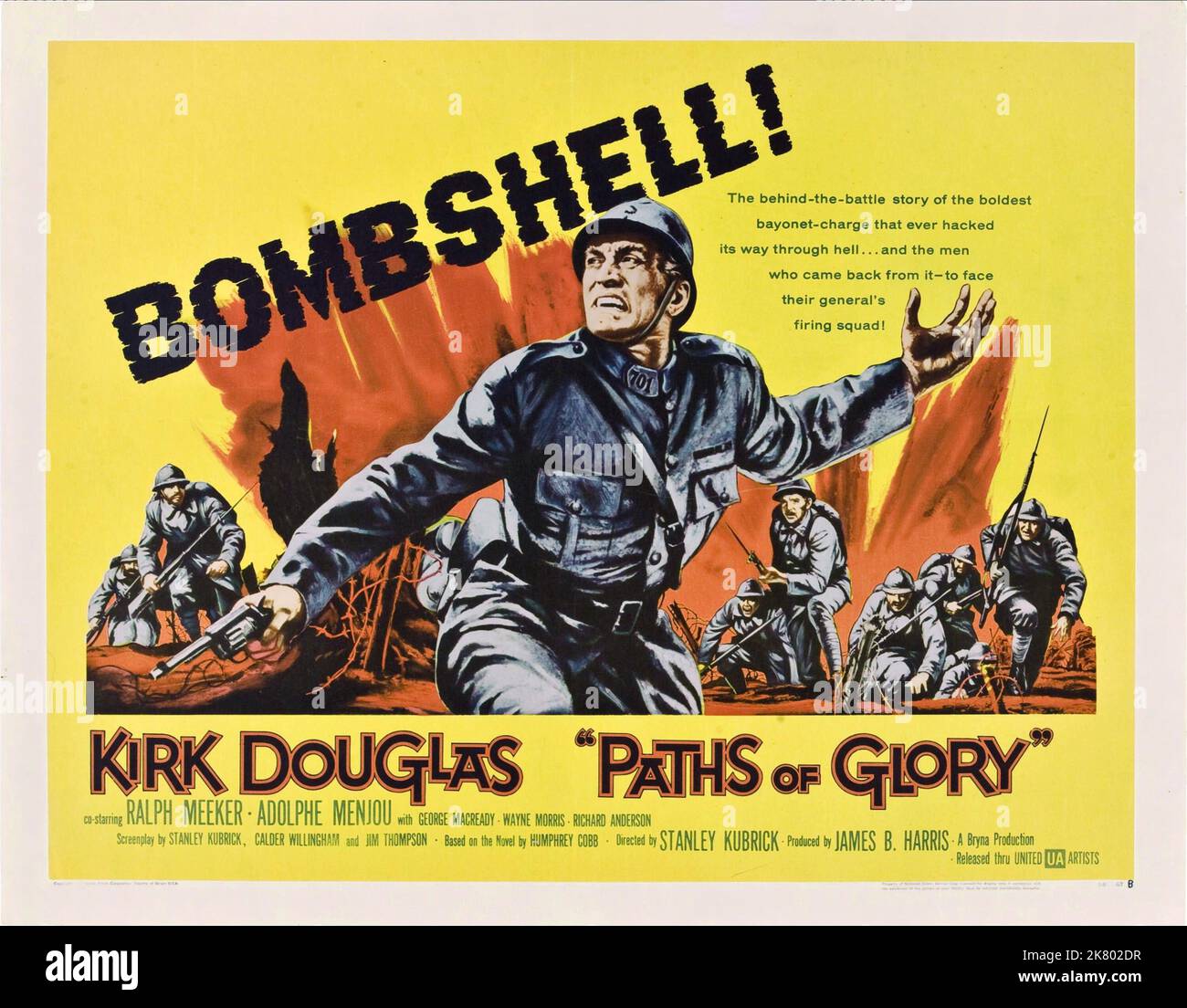 Kirk Douglas Poster Film: Paths Of Glory (USA 1957) Characters: Col. Dax / Literaturverfilmung ...