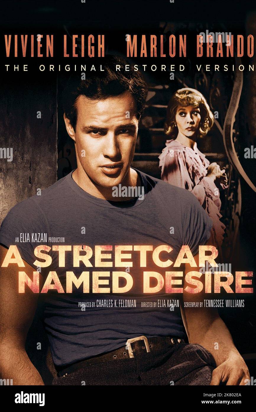 Marlon Brando & Vivien Leigh Poster Film: A Streetcar Named Desire (USA ...
