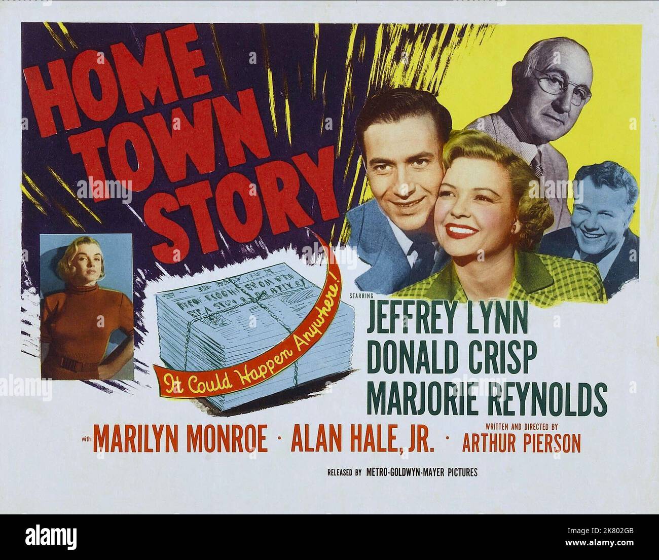 Movie Poster Film: Home Town Story (1951) Director: Arthur Pierson 18 ...
