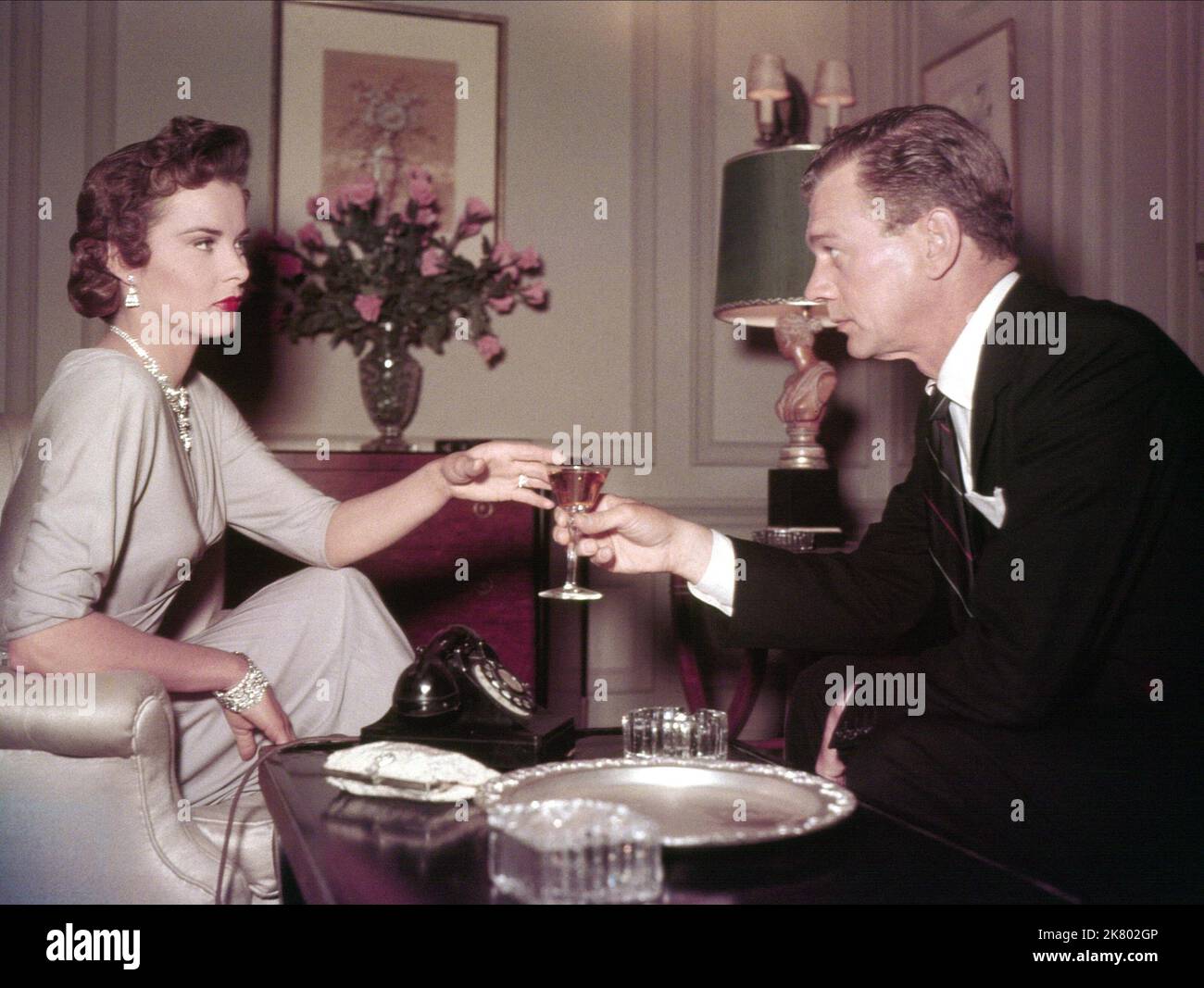 Jean Peters & Joseph Cotten Film A Blueprint For Murder (1953 ...