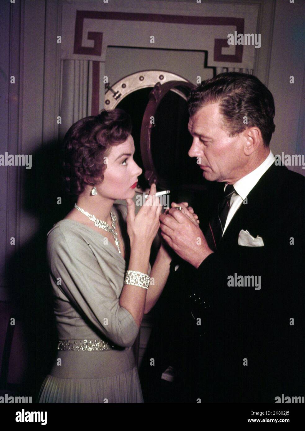 Joseph Cotten & Jean Peters Film A Blueprint For Murder (1953 ...