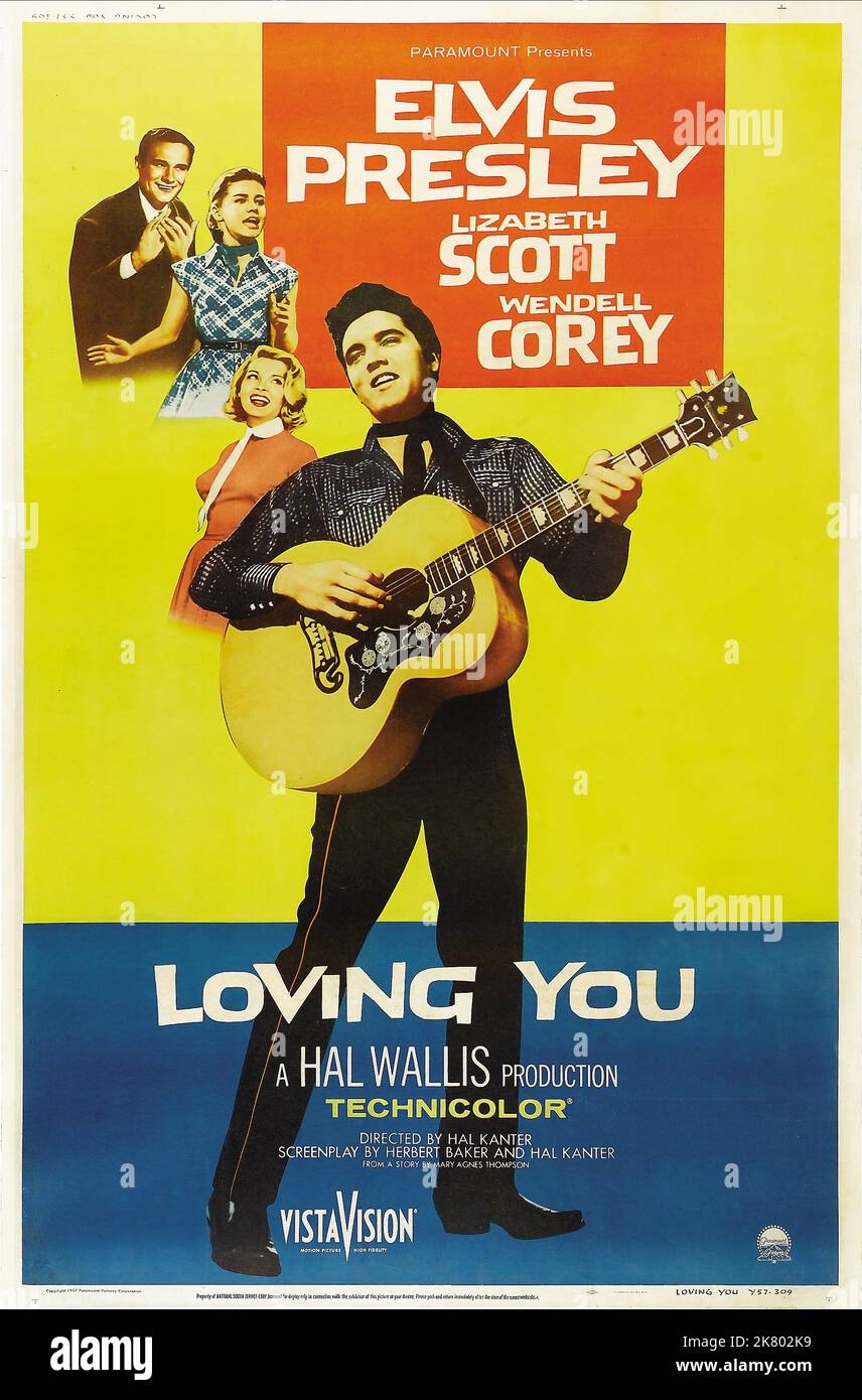 Lizabeth Scott & Elvis Presley Poster Film Loving You (USA 1957 ...
