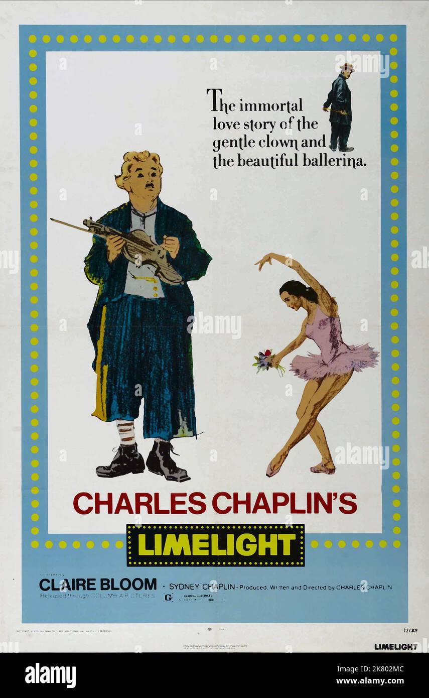 Movie Poster Film Limelight (1952) Director: Charles Chaplin 16 October ...