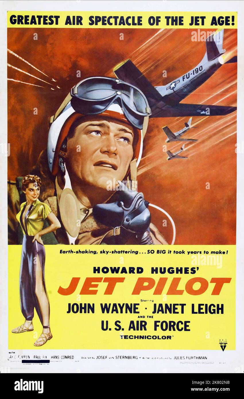 John Wayne Poster Film Jet Pilot (1951) Characters: Col. Jim Shannon ...