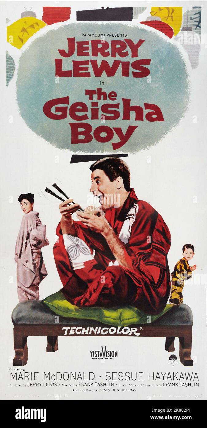 Jerry Lewis Poster Film The Geisha Boy (USA 1958) Characters: Gilbert ...