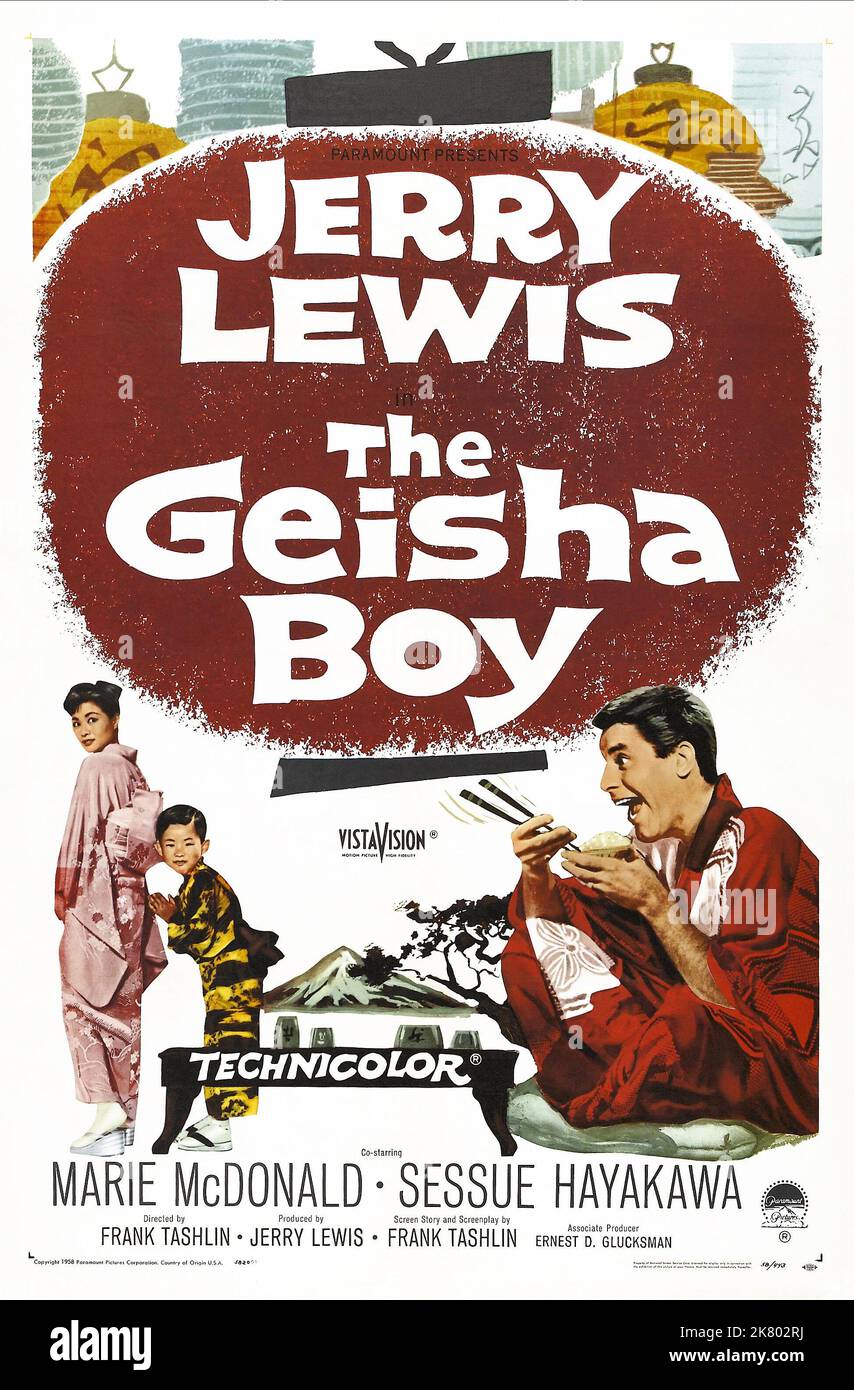 Jerry Lewis Poster Film The Geisha Boy (USA 1958) Characters: Gilbert ...