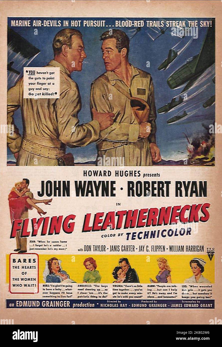 Movie Poster Film Flying Leathernecks (1951) Director: Nicholas Ray 28 ...