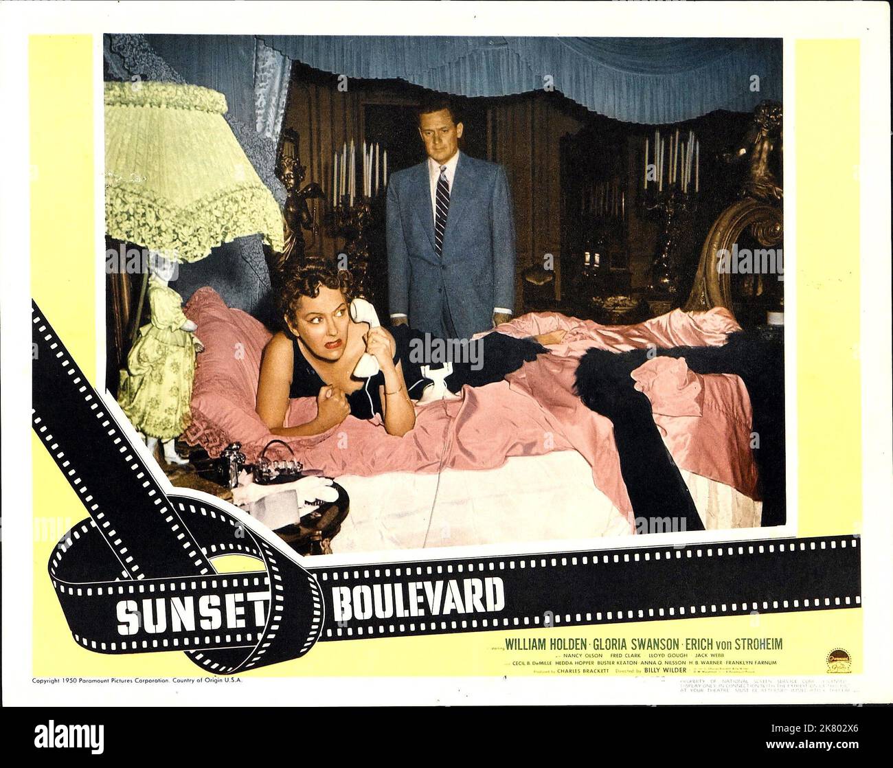 Gloria Swanson & William Holden Film: Sunset Boulevard; Sunset Blvd (USA 1950) Characters: Norma ...