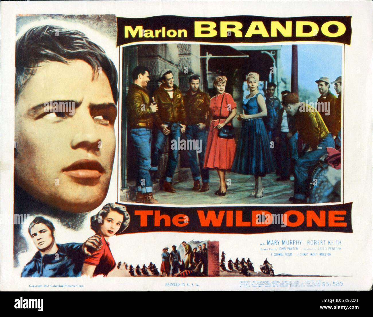 Marlon Brando Film The Wild One (1956) Characters: Johnny Strabler ...