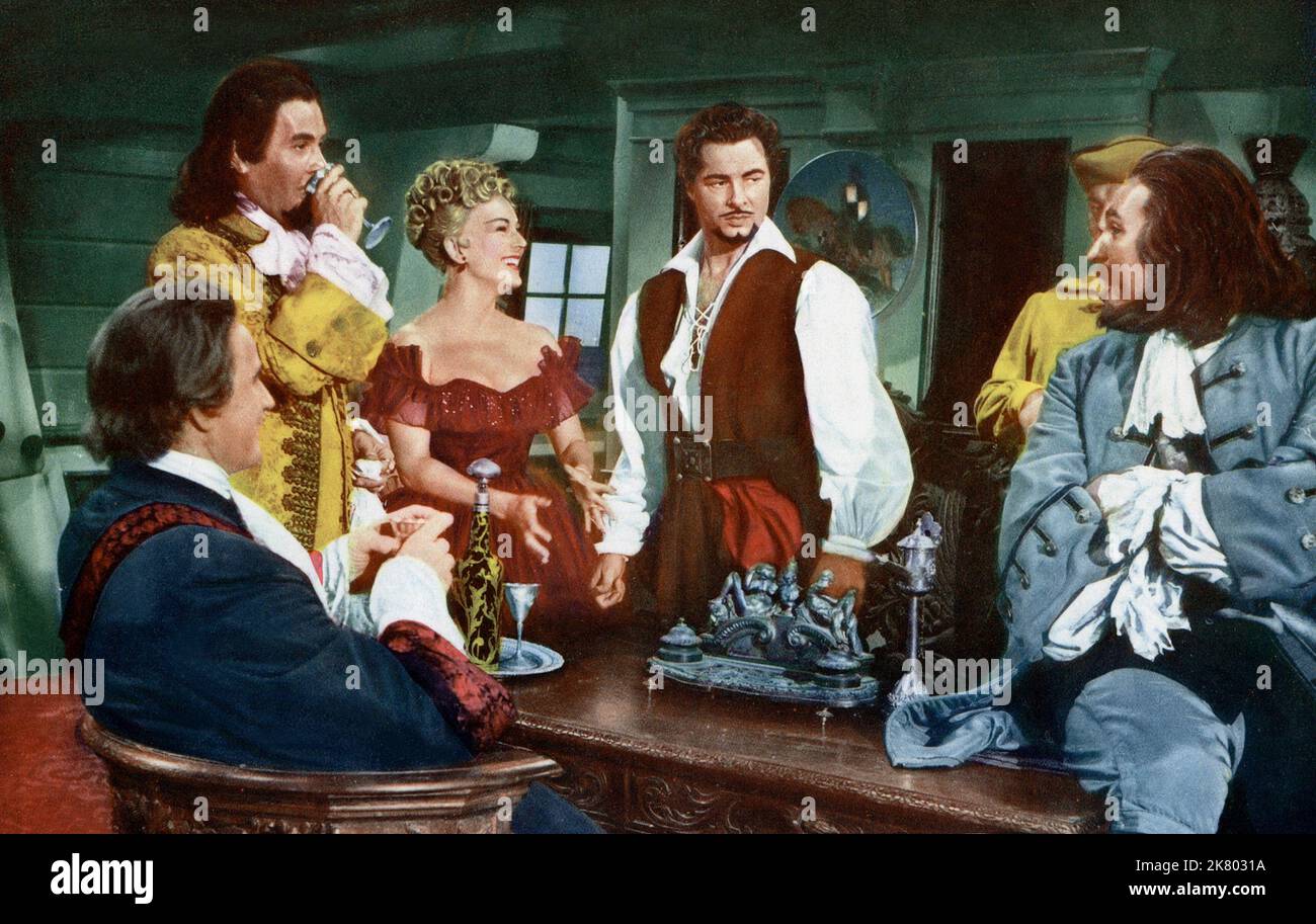 Anthony Dexter & Eva Gabor Film: Captain Kidd And The Slave Girl (1954 ...