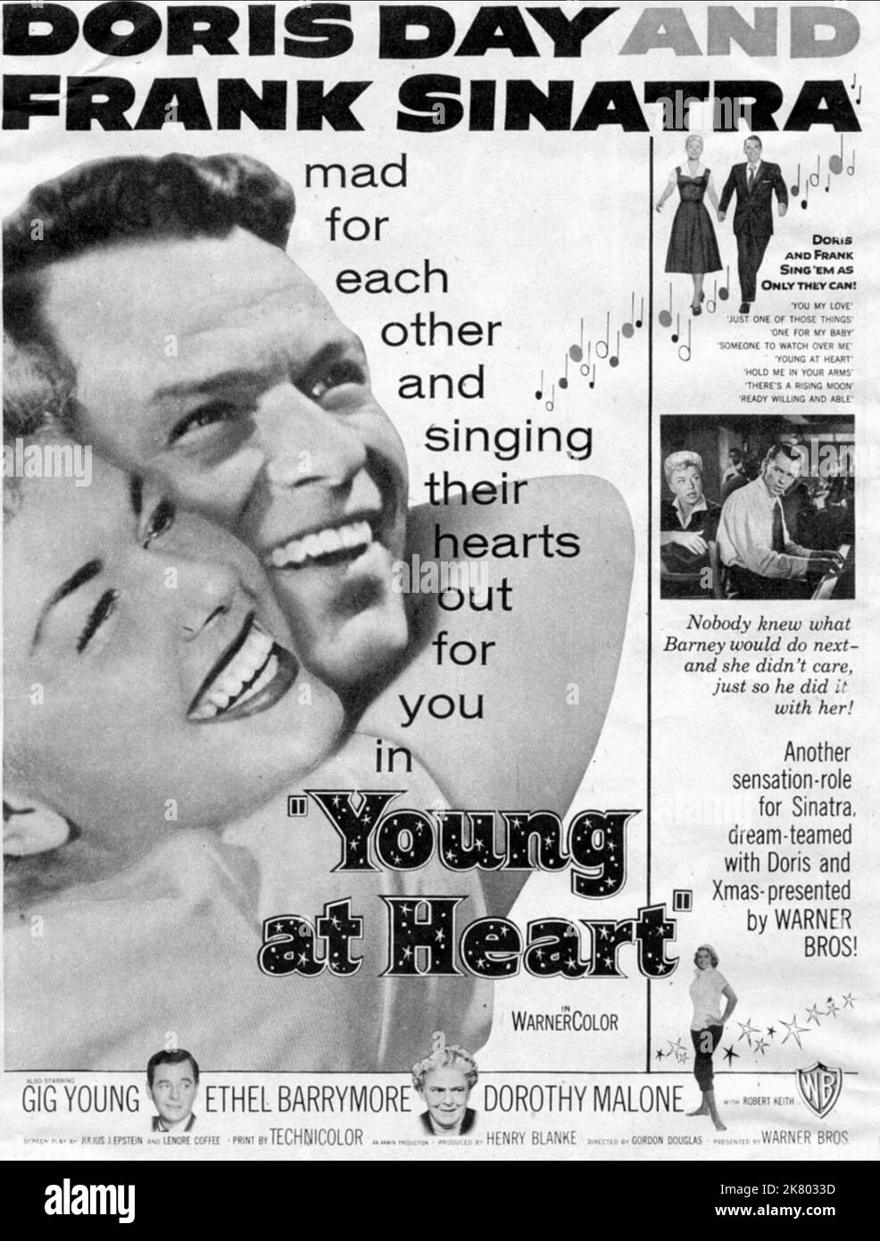 Frank Sinatra & Doris Day Poster Film: Young At Heart (USA 1954 ...