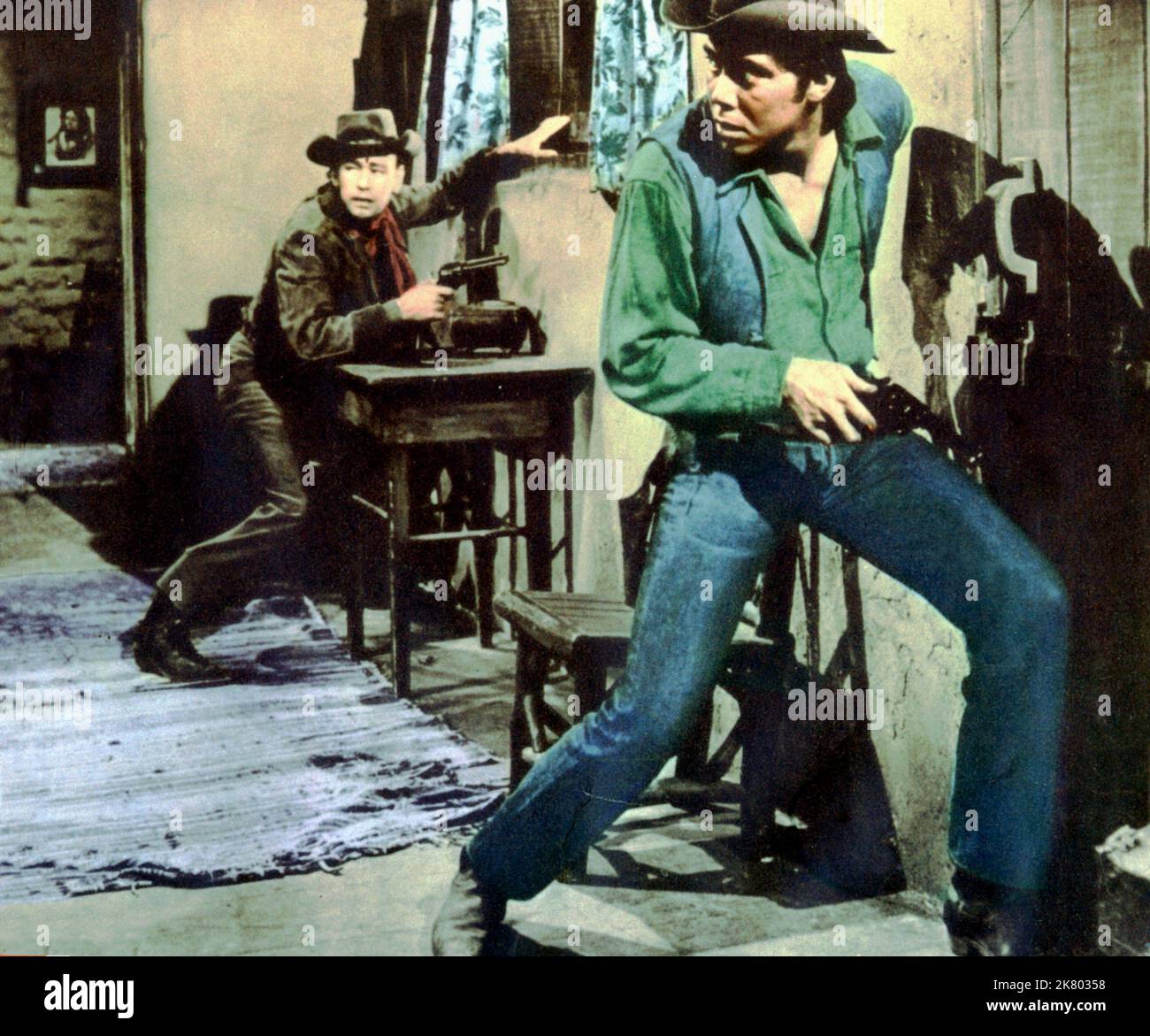 Scene With Brian Donlevy Film Escape From Red Rock (1959) Characters ...