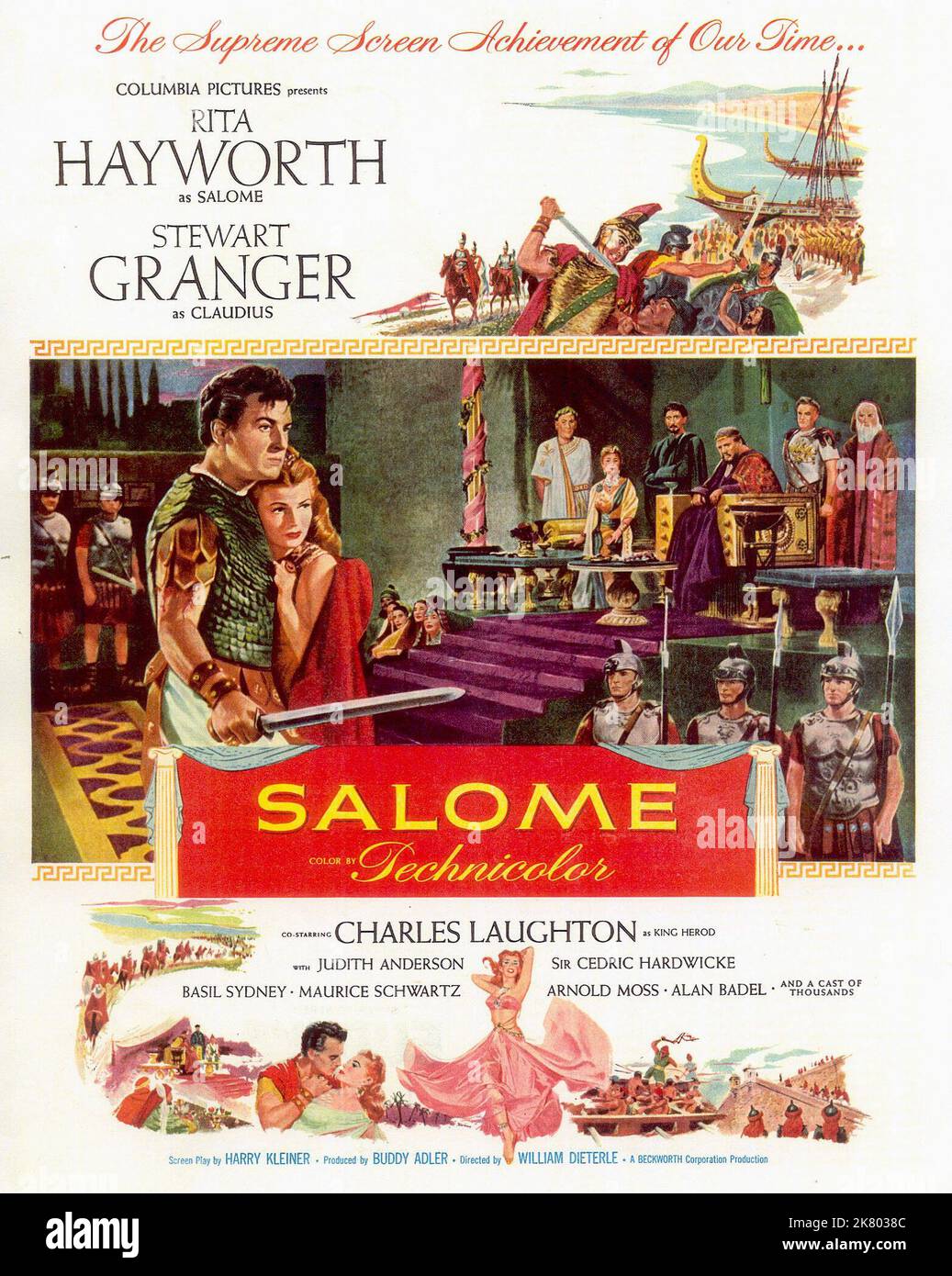 Stewart Granger & Rita Haworth Poster Film: Salome (USA 1953 ...