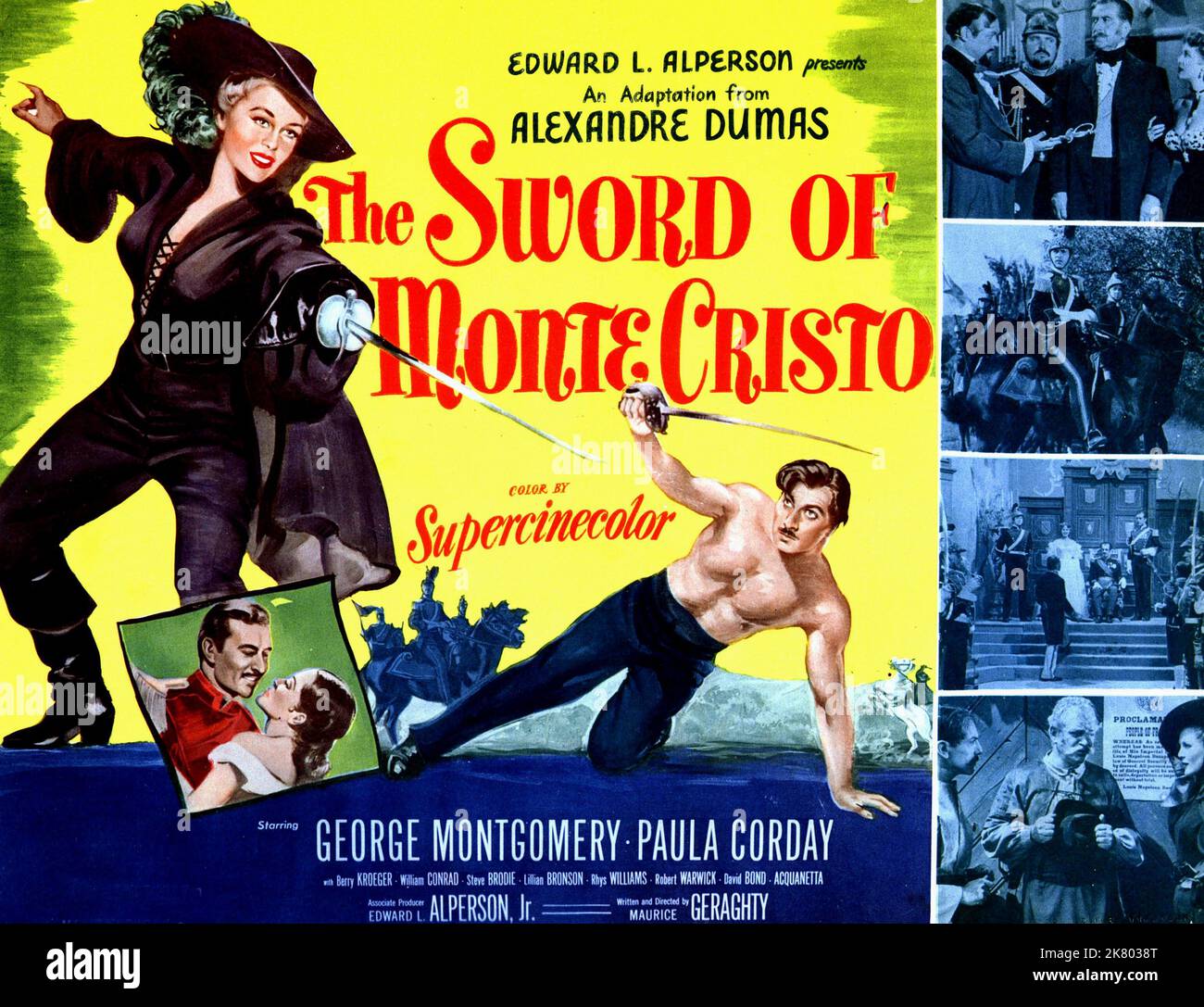 Film Poster Film The Sword Of Monte Cristo (1959) Director: Maurice ...