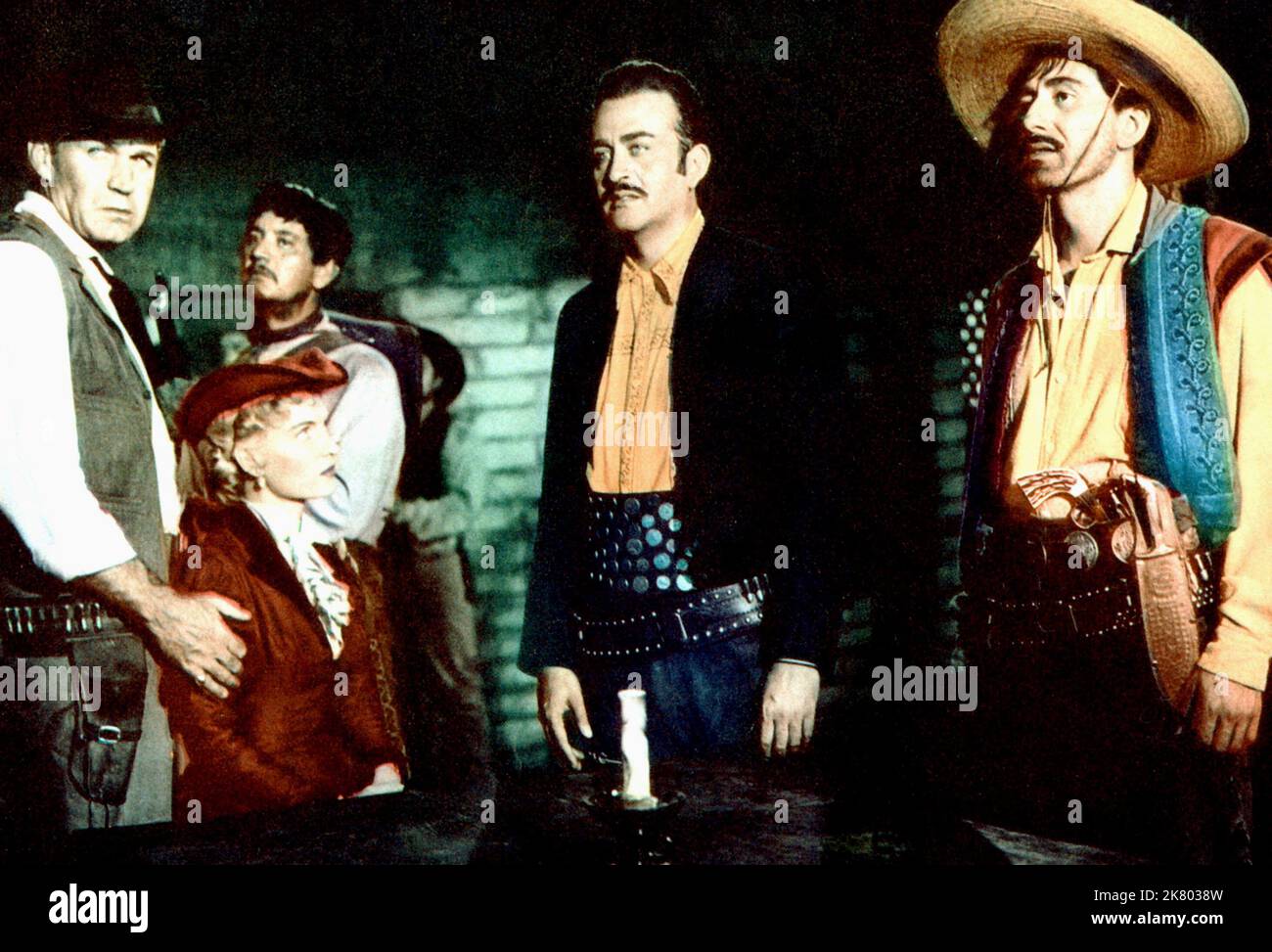 Forrest Tucker, Mari Blanchard & Rodolfo Hoyos Jr. Film: Stagecoach To ...