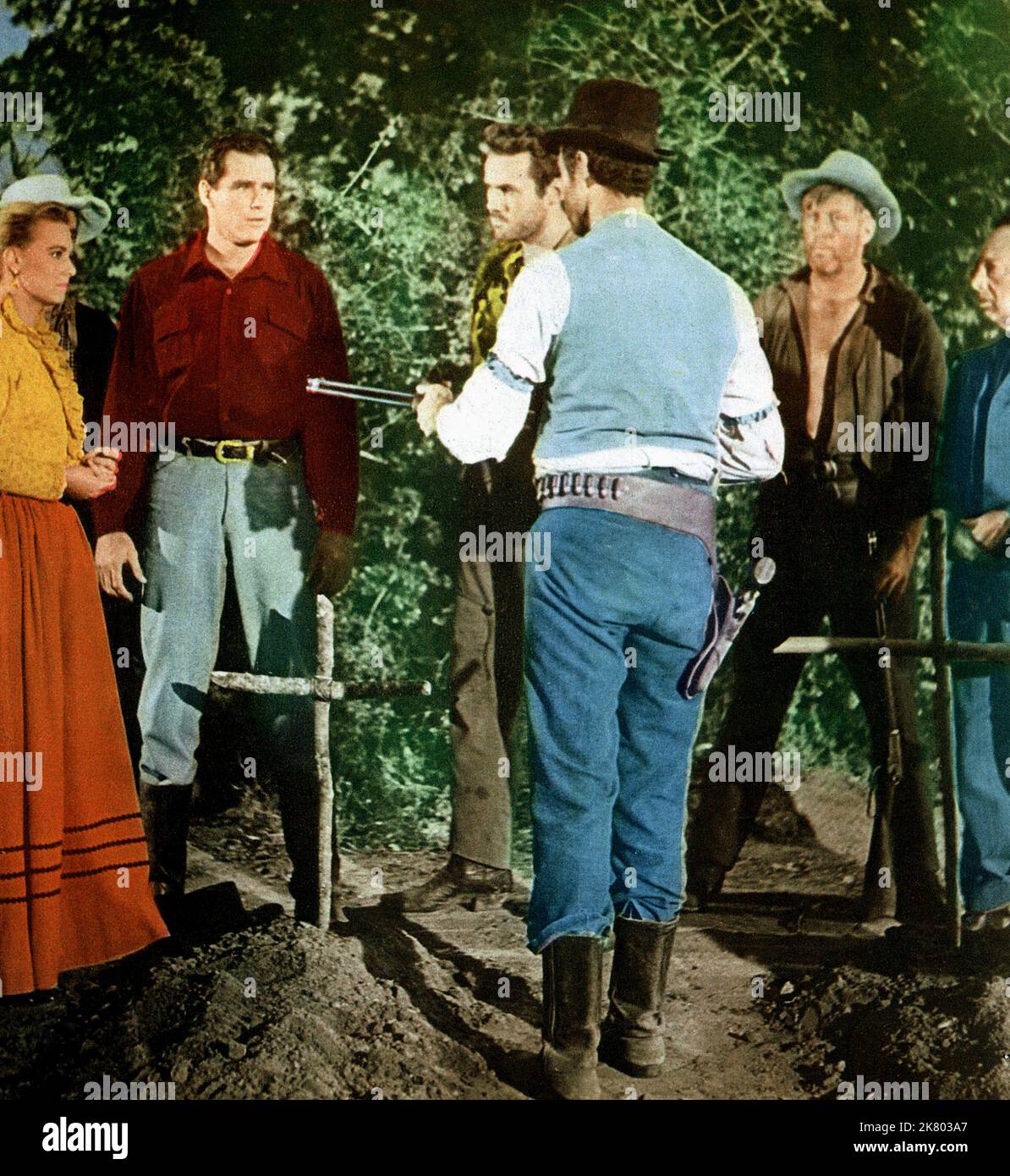 Scene With Charles Quinlivan Film: Seven Guns To Mesa (1958) Characters ...