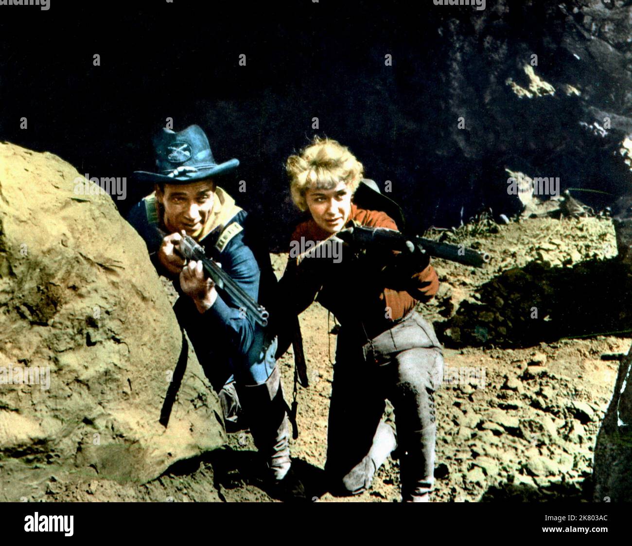 Dane Clark & Dorothy Patrick Film Thunder Pass (1954) Characters ...