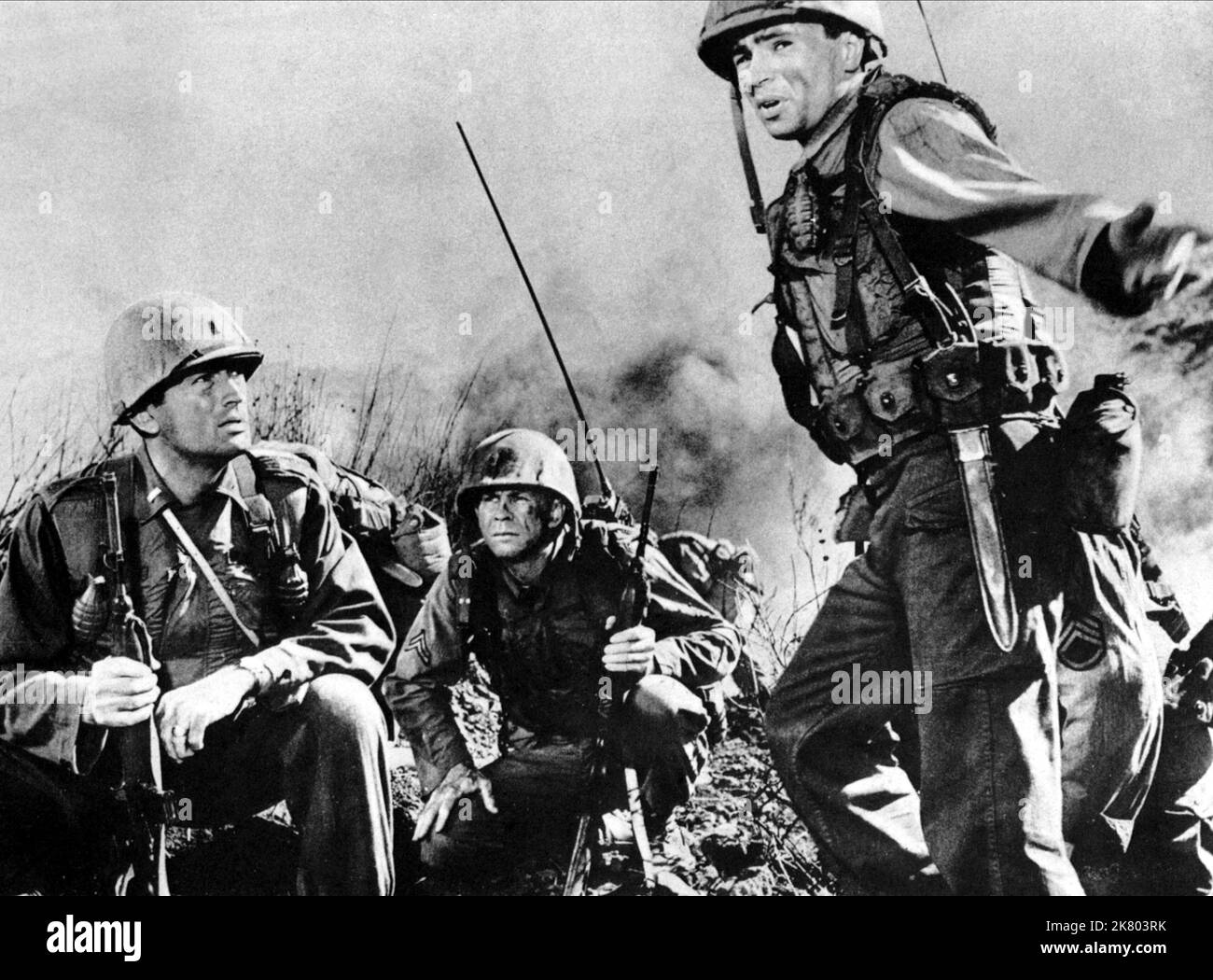 Scene With Gregory Peck Film Pork Chop Hill (1957) Director: Lewis ...