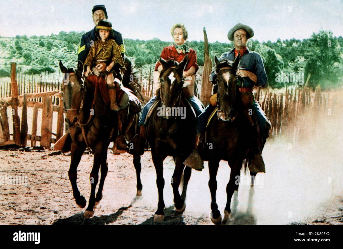 Joel Mccrea, Terry Lawrence & Barbara Stanwyck Film: Trooper Hook (1957 ...