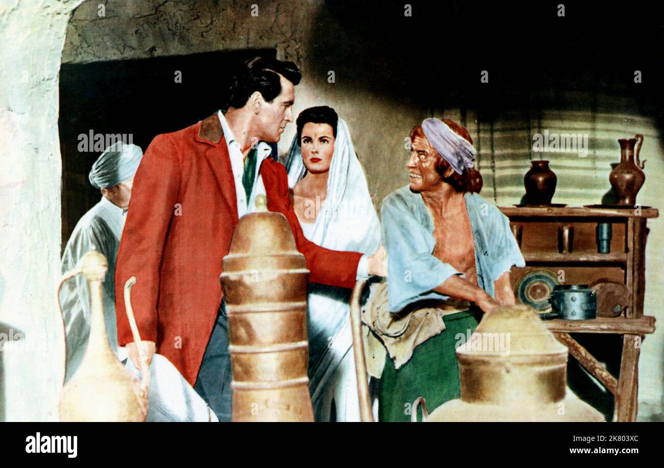 Rock Hudson, Ursula Thiess & Arnold Moss Film: Bengal Rifles; Bengal ...