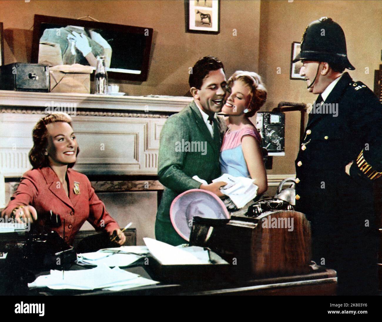 Delphi Lawrence, Norman Wisdom & Jill Dixon Film: Just My Luck (UK 1957 ...