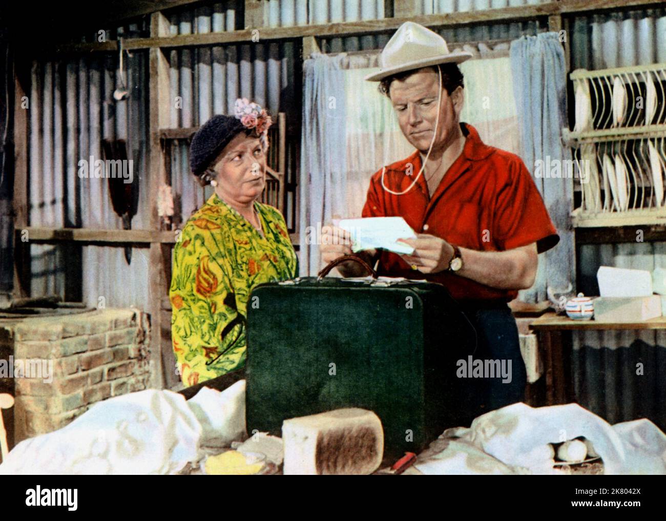 Olga Lindo & Kenneth More Film Raising A Riot (1957) Characters: Aunt ...