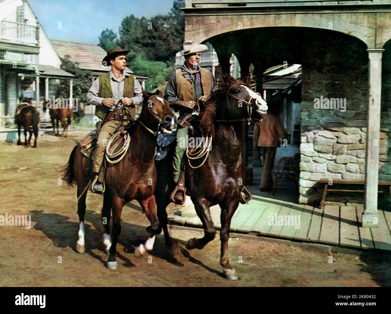 Tom Tryon & Darryl Hickman Film Texas John Slaughter; Geronimo'S ...