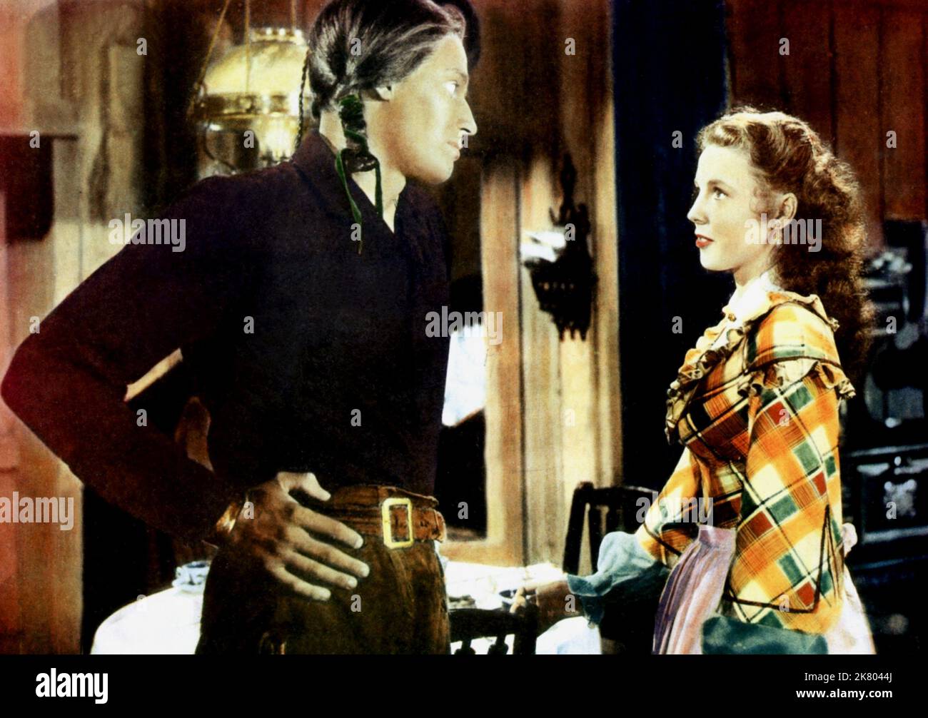 Charlton Heston & Susan Morrow Film: The Savage (1952) Characters: James 'Jim' Aherne Jr. / War ...