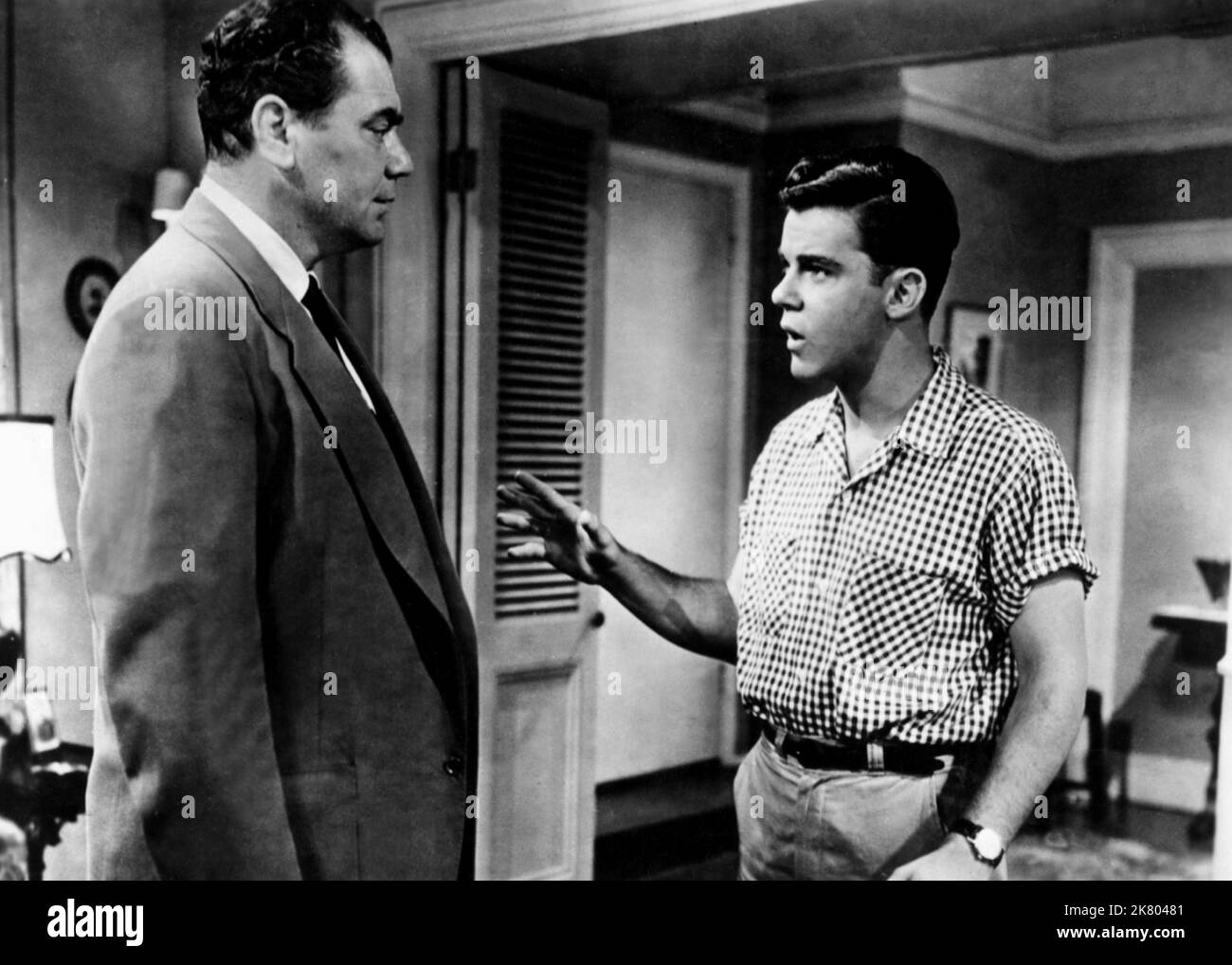 Ernest Borgnine & Warren Berlinger Film: Three Brave Men (1956 ...