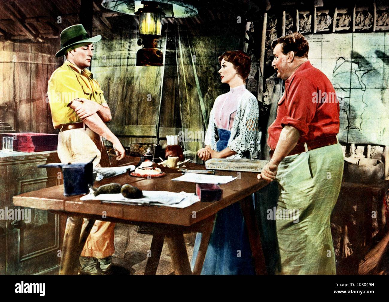 Robert Mitchum, Susan Hayward & Walter Slezak Film: White Witch Doctor ...