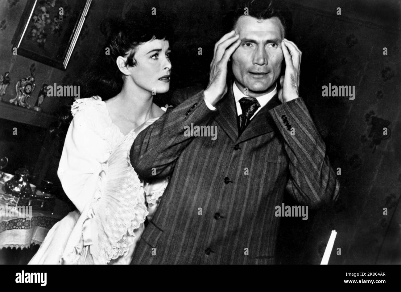 Constance Smith & Jack Palance Film Man In The Attic (1953) Characters ...