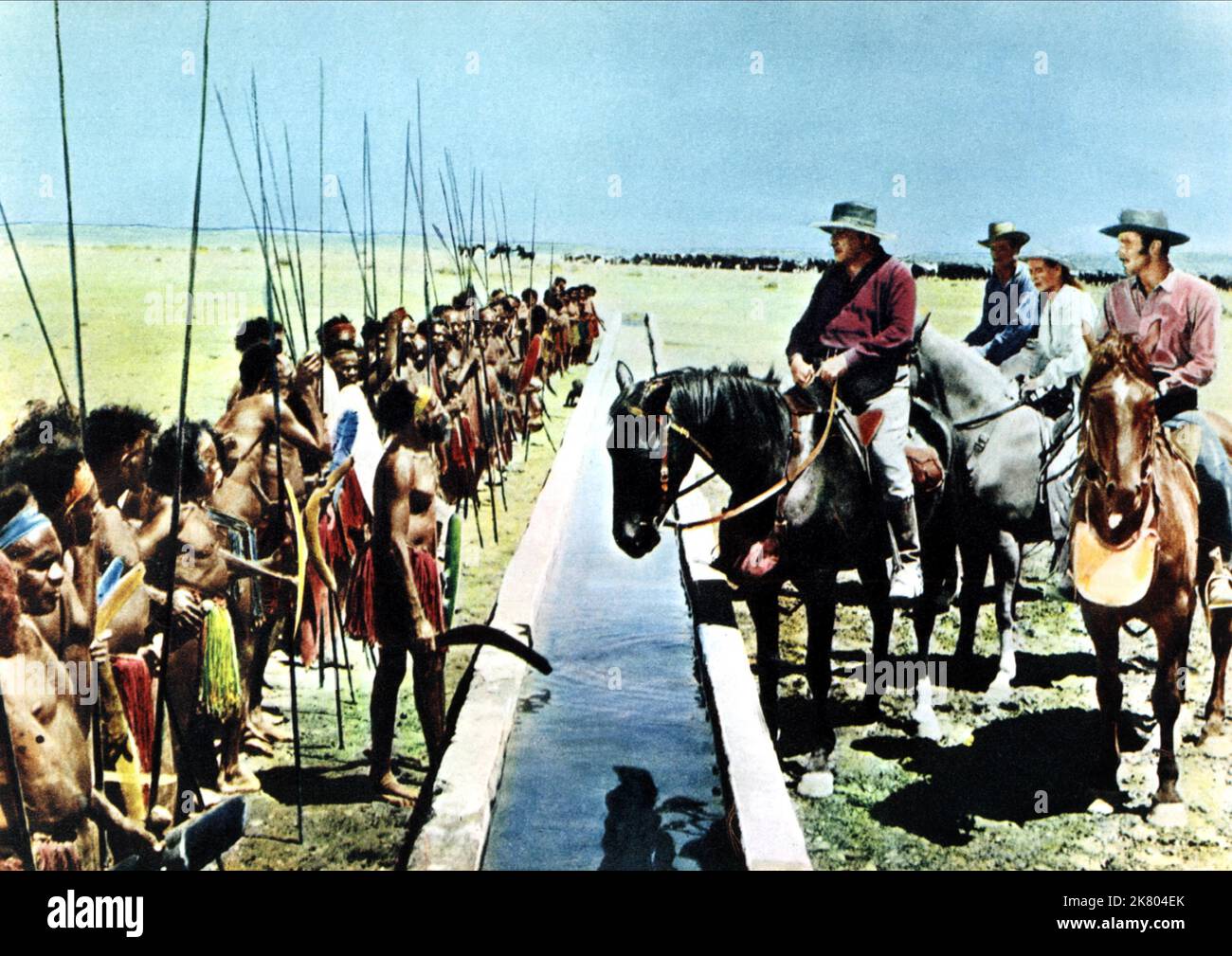 Finlay Currie, Maureen O'Hara & Peter Lawford Film: Kangaroo (USA/AUS ...