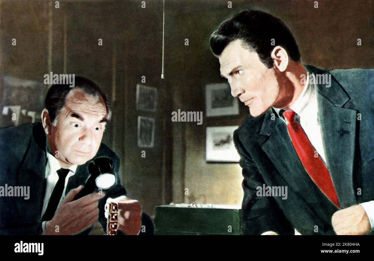 Lon Chaney Jr & Jack Palance Film I Died A Thousand Times (1956 ...