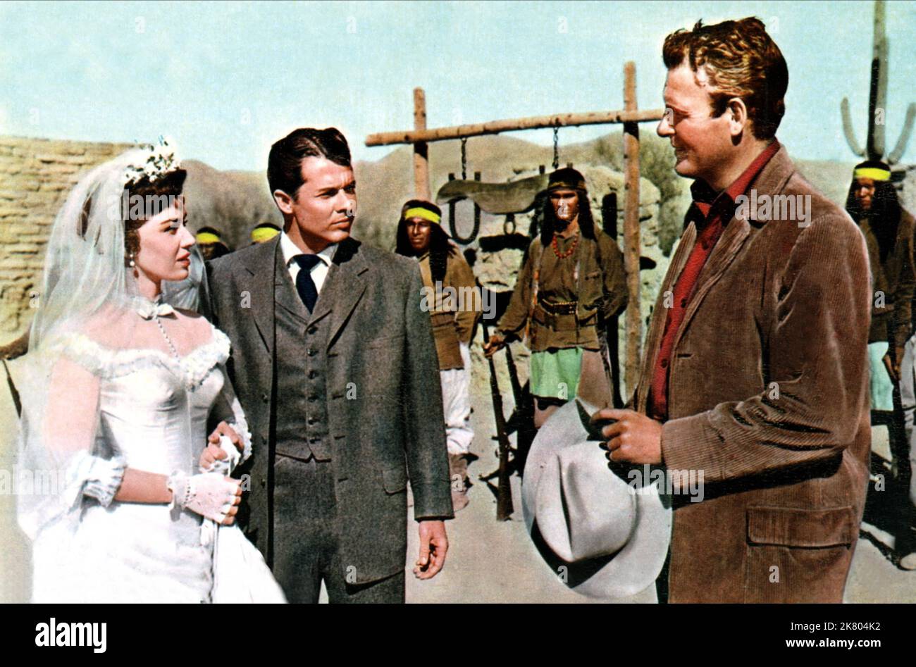 Pat Crowley, Audie Murphy & Charles Drake Film: Walk The Proud Land ...