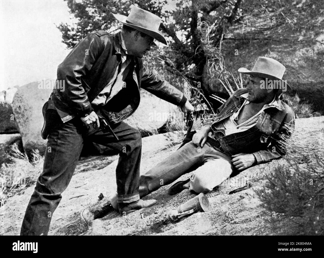 Barry Kelley & Lew Ayres Film: The Capture (1957) Characters: Earl C ...