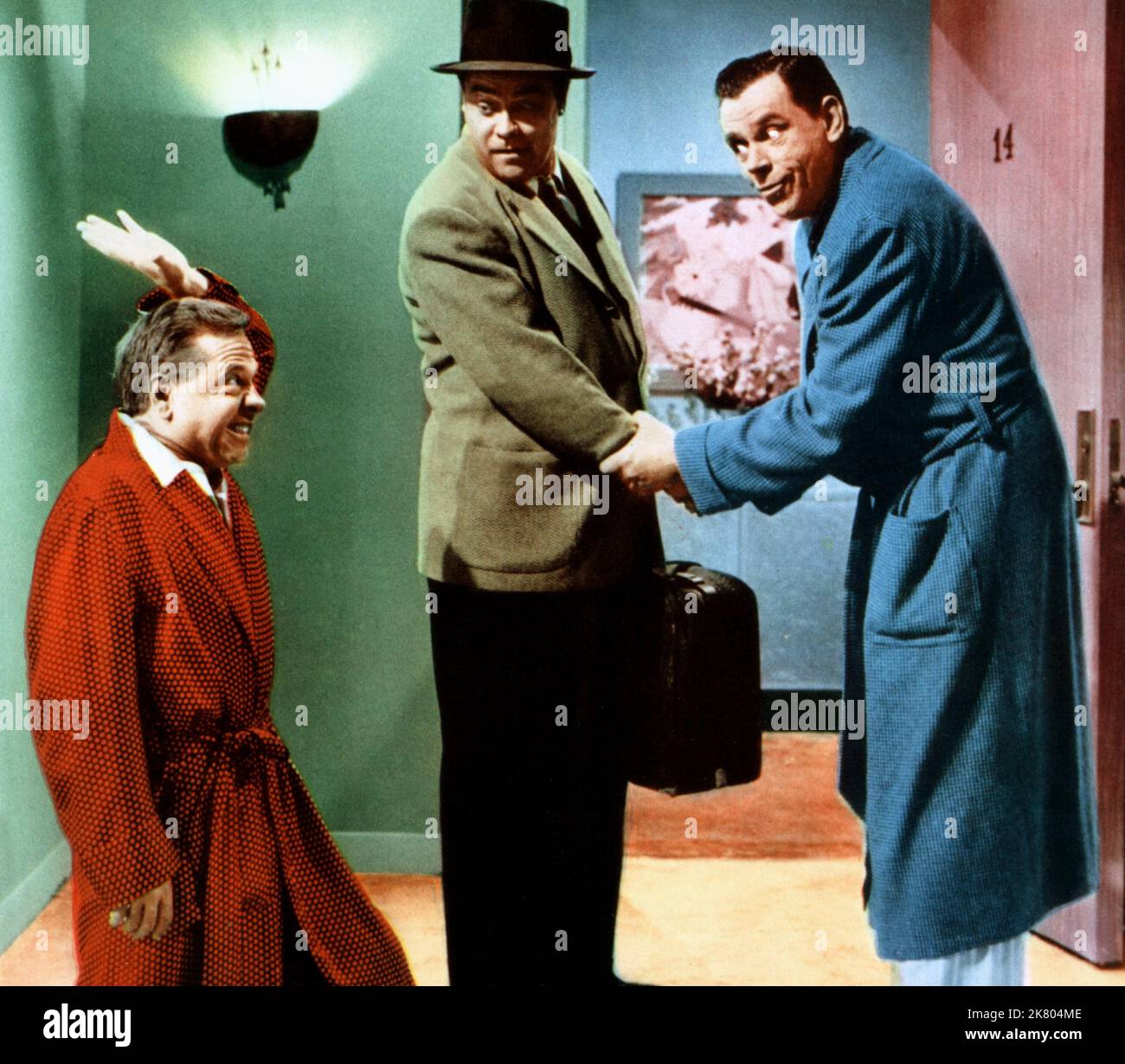 Mickey Rooney, Mickey Shaughnessy & Tom Ewell Film: A Nice Little Bank ...