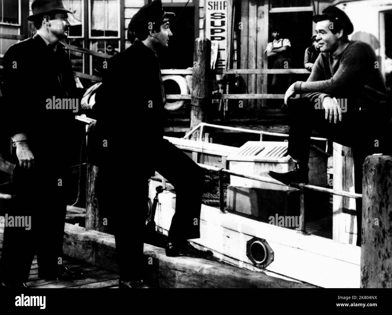 Peter Coe, Gene Barry & Robert Ryan Film Alaska Seas (1954) Characters ...