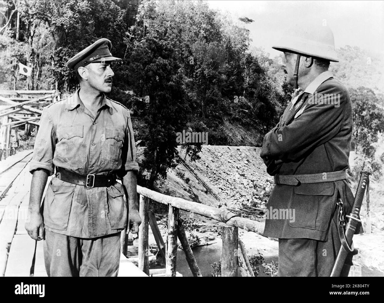 Alec Guinness & Sessue Hayakawa Film The Bridge On The River Kwai (1957 ...