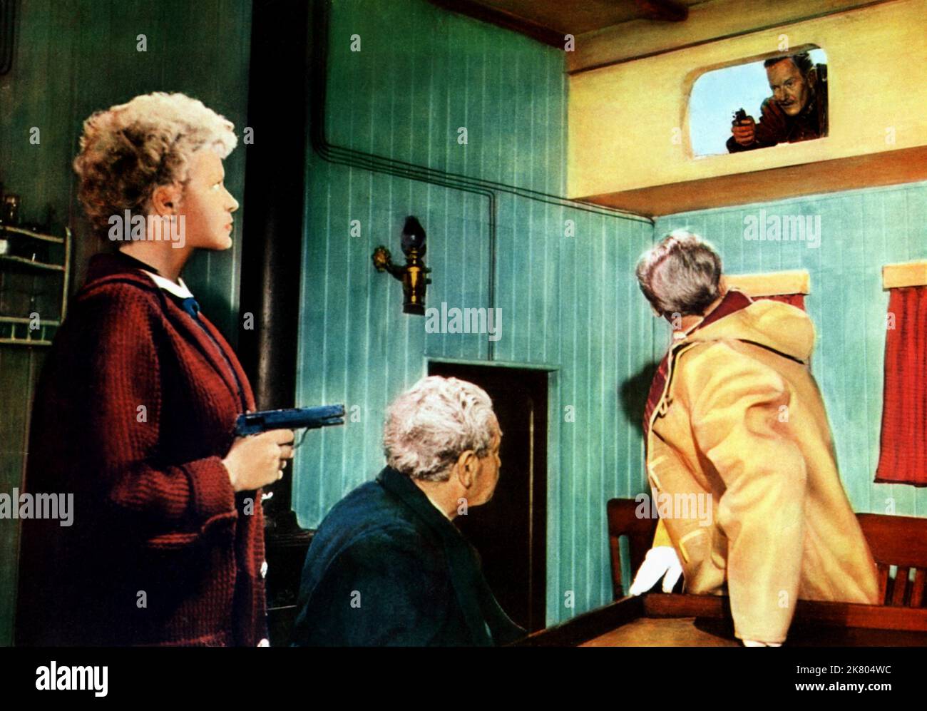 Eva Bartok, Forrest Tucker, Guy Middleton & Marius Goring Film: Break ...