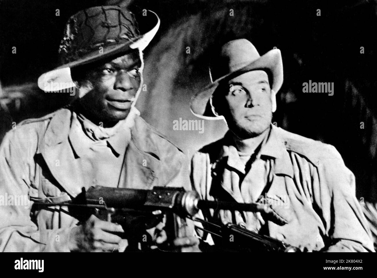 Nat King Cole & Gene Barry Film China Gate (1959) Characters: & Sgt ...