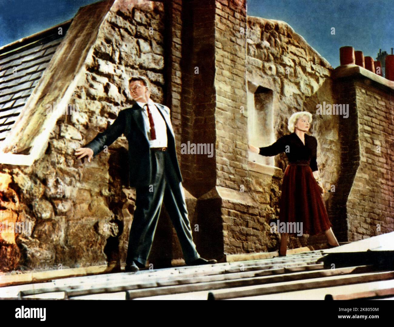 Steve Forrest & Anne Baxter Film: Bedevilled (1955) Characters: Gregory ...